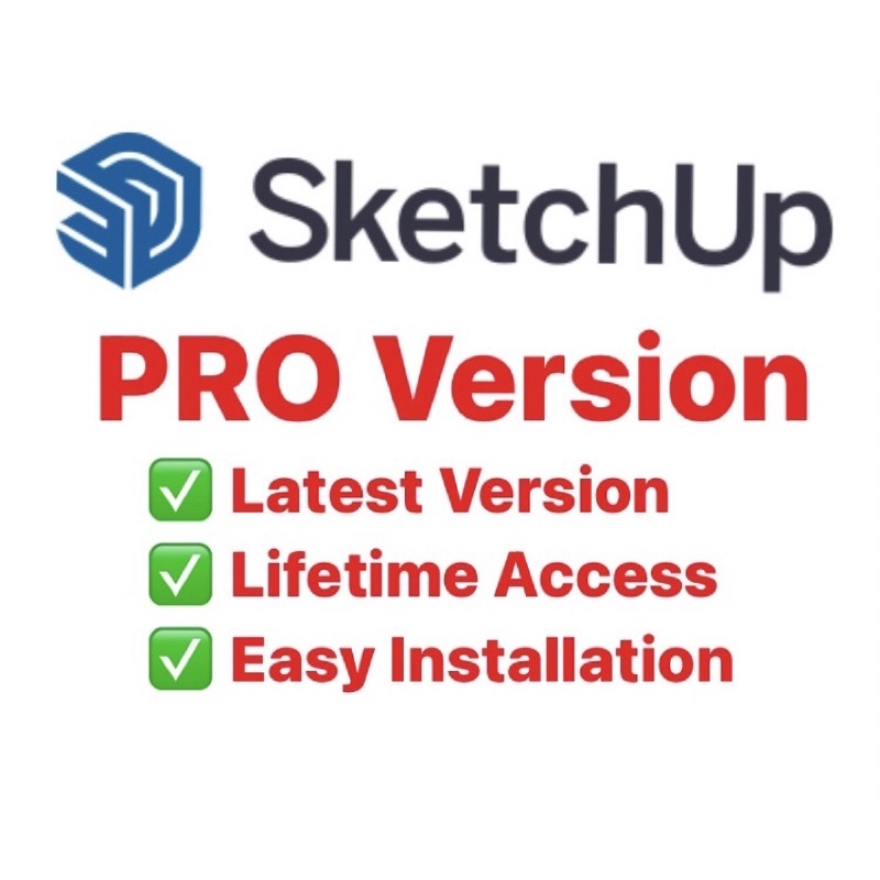 Jual SketchUp Pro 2024 Sketch Up Pro Lifetime Full Package Bundle ...