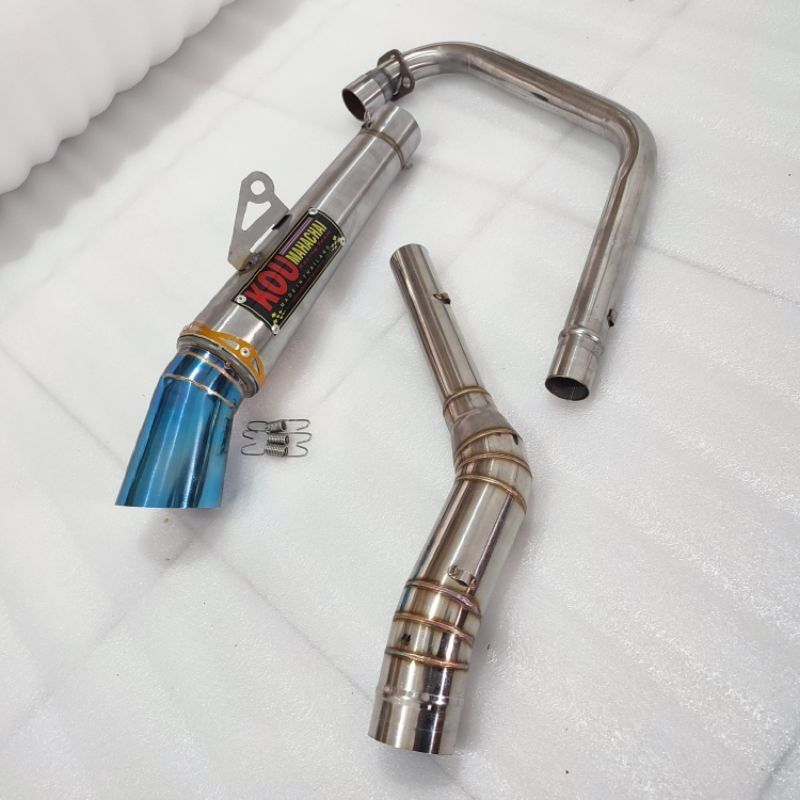 Jual Kou Mahachai Exhaust Muffler full system for Tmx 125/155 Rusi ...