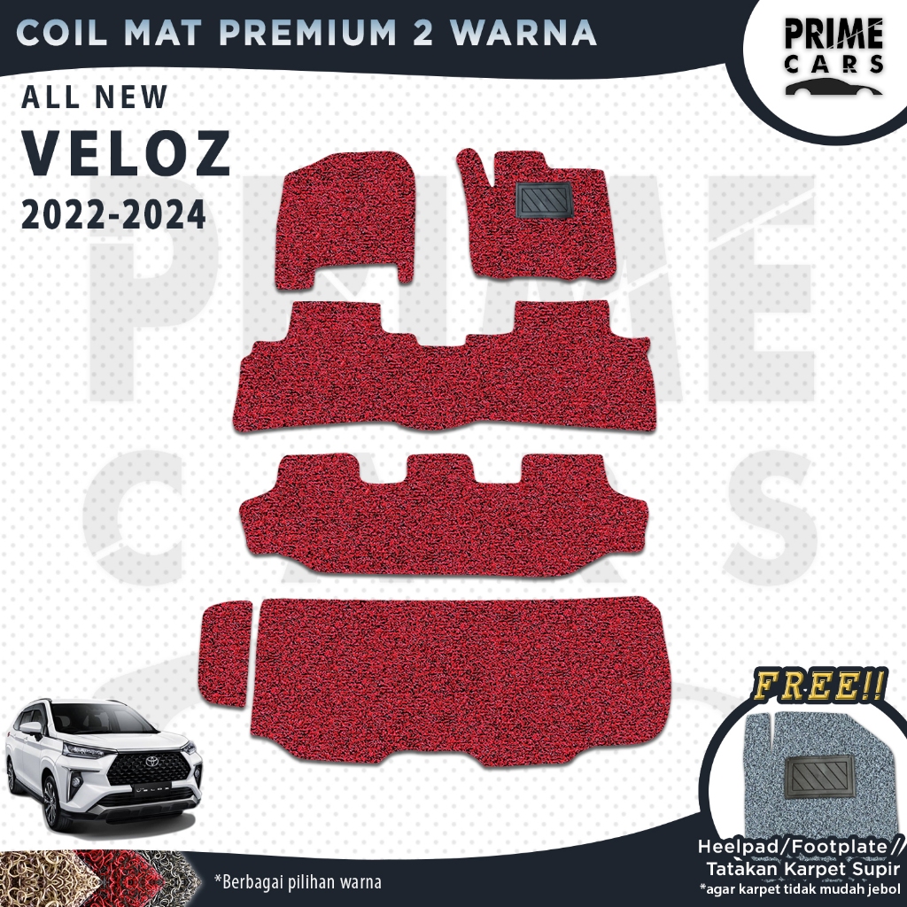 Jual Karpet Mobil Coil Mat Premium New VELOZ 2022 - 2024 Full Set - Mie ...
