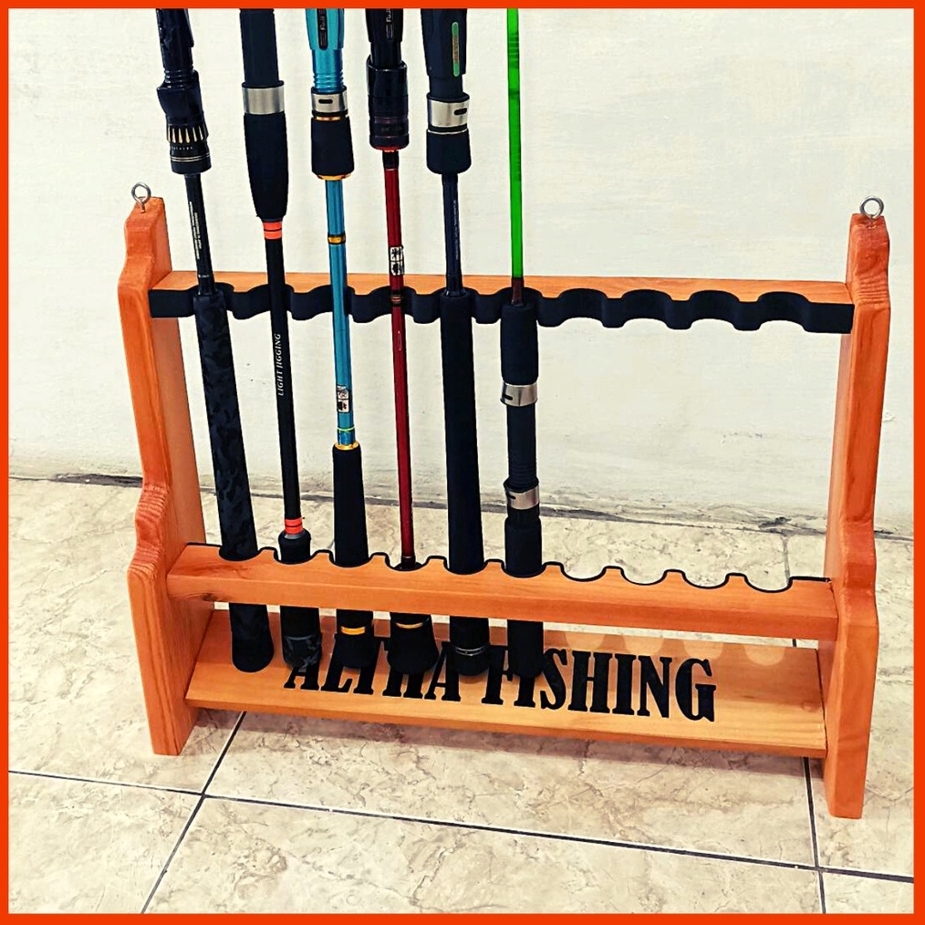 Jual KODE P38Y Tempat Joran Rak Dinding Joran Rod Holder Rak joran ...