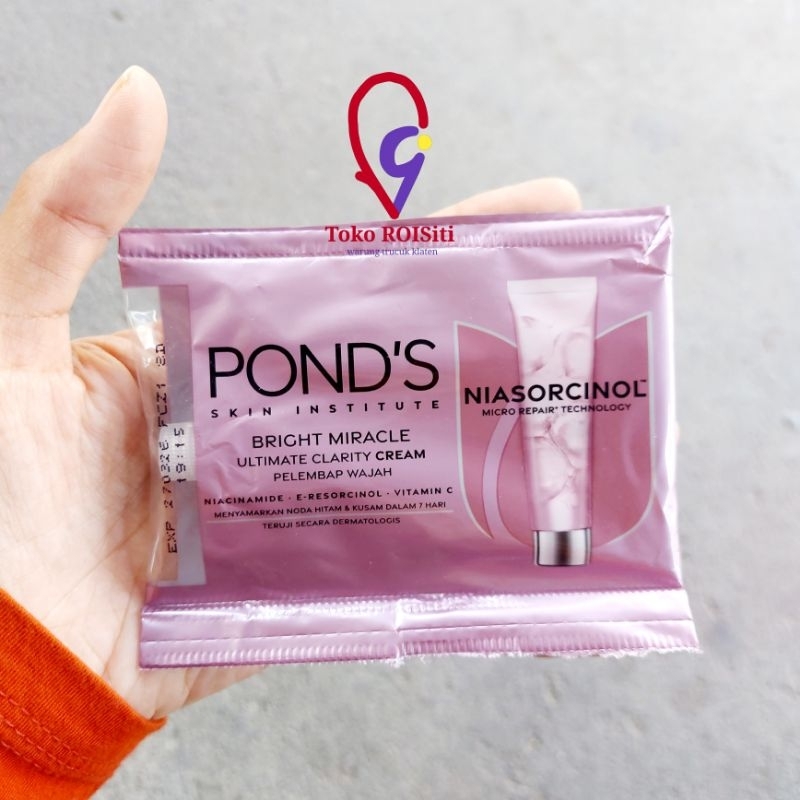 Jual (TRS) ponds pond's bright miracle krim pelembab wajah sachet ...