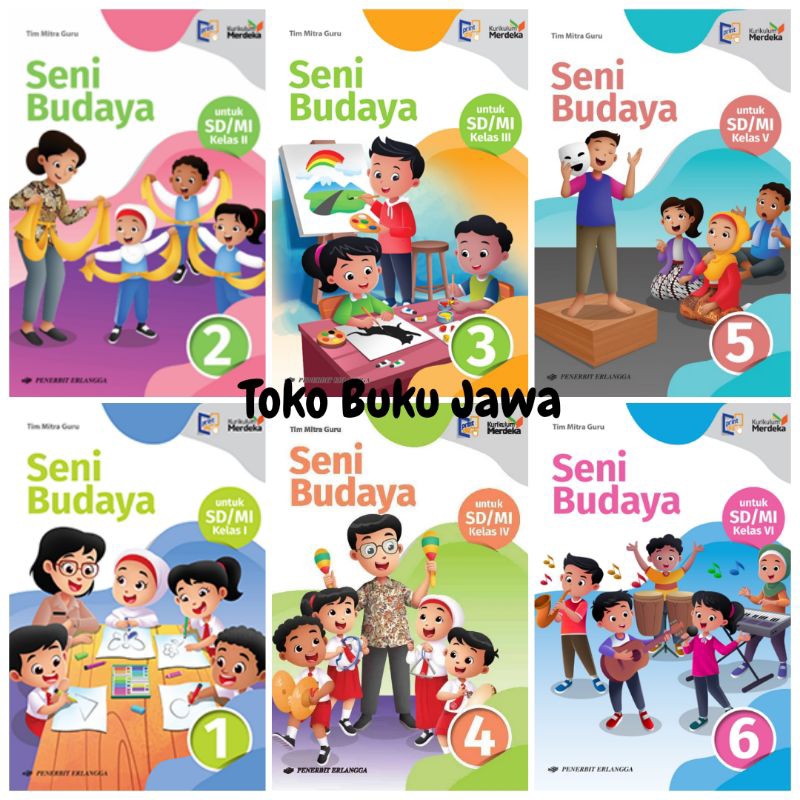 Jual OBRAL Buku SD Seni Budaya Kelas 1 2 3 4 5 6 SD / MI Kurikulum Merdeka Erlangga | Shopee ...
