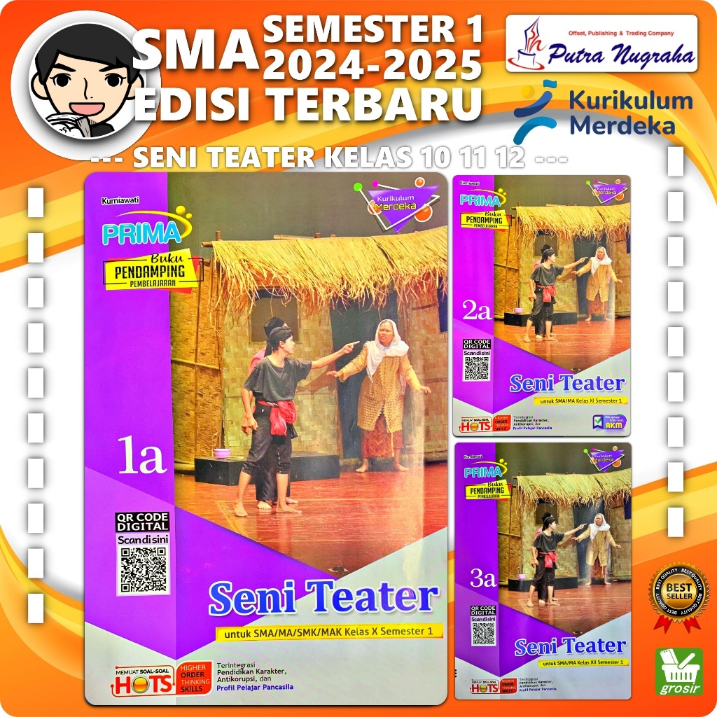 Jual LKS SENI TEATER SMA/ MA KELAS 10 11 12 SEMESTER 1 KURIKULUM MERDEKA 2024-2025 | PRIMA PUTRA ...