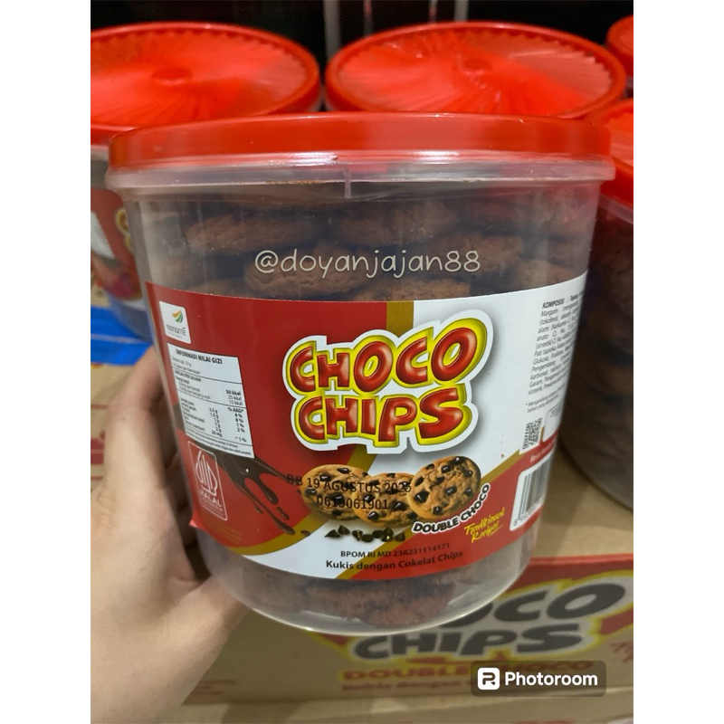 Jual KUE KERING CHOCO CHIPS DOUBLE CHOCO / KUKIS CHOCO CHIPS | Shopee ...