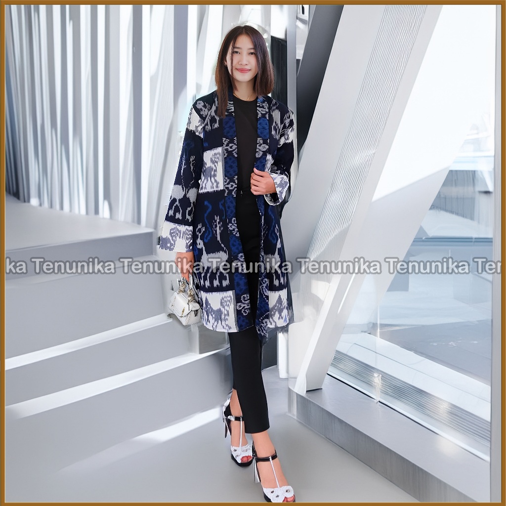 Jual TENUNIKA Clarisa Outer Tenun Ethnic Cardigan Tenun | Shopee Indonesia