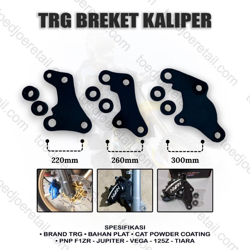 Jual TRG Breket kaliper nissin samurai 2p 300 260 220 fiz r f1zr fizr jupiter tiara vega lama ...