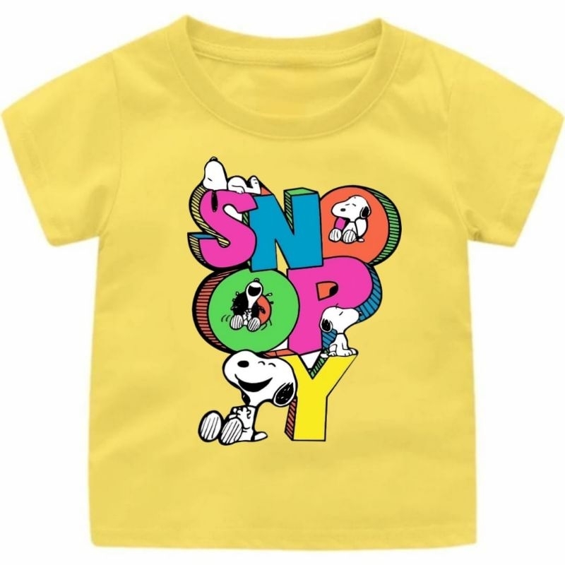 Jual Baju Kaos Anak Anak Karakter Snoopy Usia 1-12th dan Dewasa Bahan ... Jual Baju Kaos Anak Anak Karakter Snoopy Usia 1-12th dan Dewasa Bahan ...