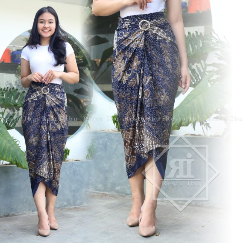 Jual rock lilit batik bawahan kebaya modern/rock lilit/rock lilit batik ...