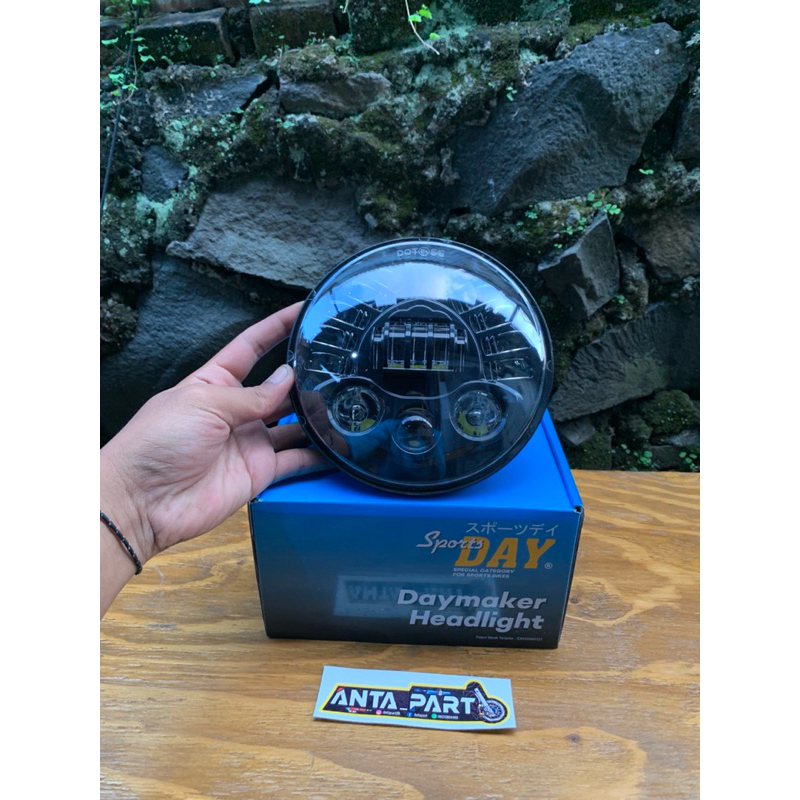 Jual LAMPU DAYMAKER 7 INCH 19 LED PRODUK SPORT DAY DOUBLE SENJA PUTIH ...