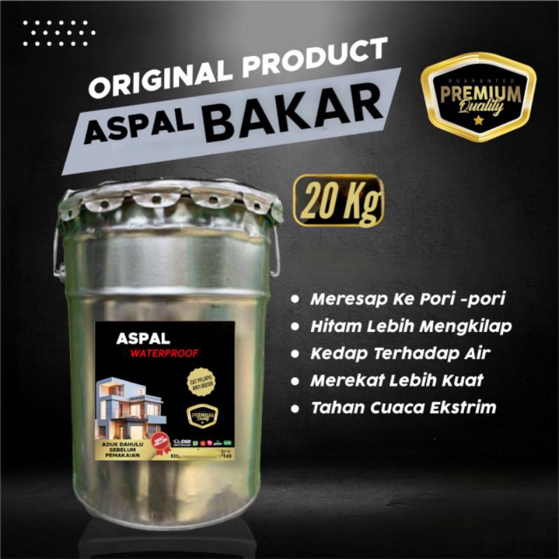 Jual Aspal BAKAR 20 KG aspal joint sealant/aspal Padat | Shopee Indonesia