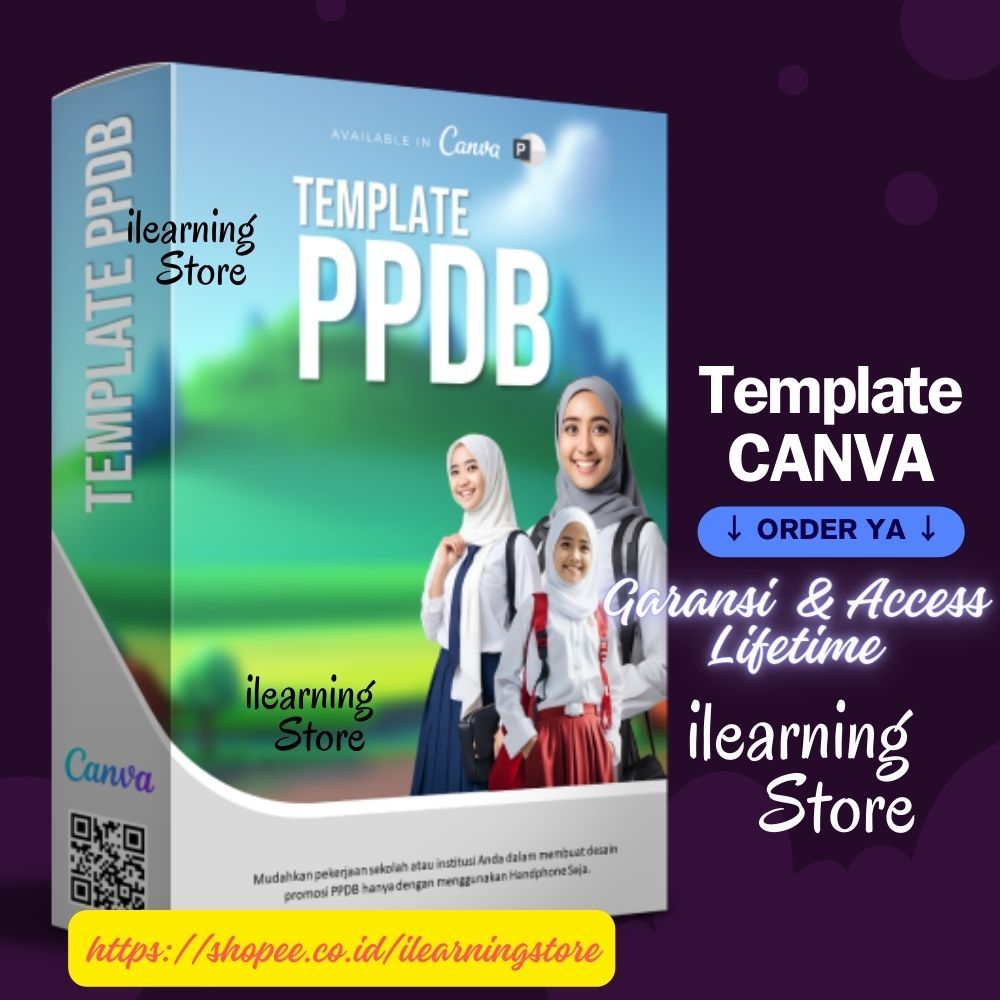 Jual [CANVA 04] Template PPDB Canva + PPT + Total 100++ Penerimaan ...