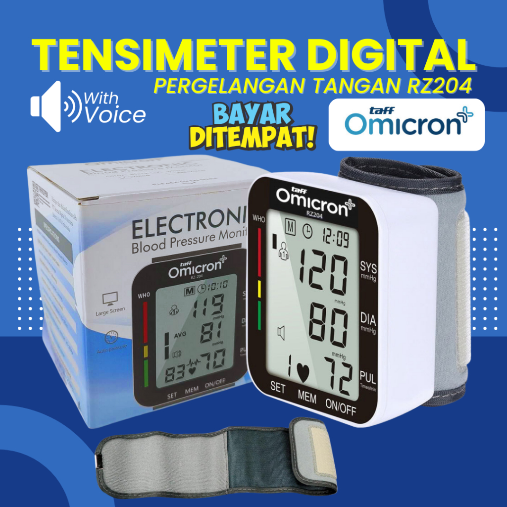 Jual Electronic Sphygmomanometer Tensimeter Lengan | Alat Pengukur ...