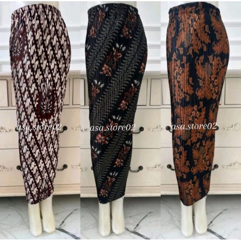 Jual Rok Plisket Batik Kebaya/Rok Wiru/Rok Instan | Shopee Indonesia