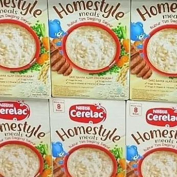 Jual NESTLE CERELAC HOMESTYLE BUBUR TIM AYAM WORTEL/DAGING SAYUR 100G ...