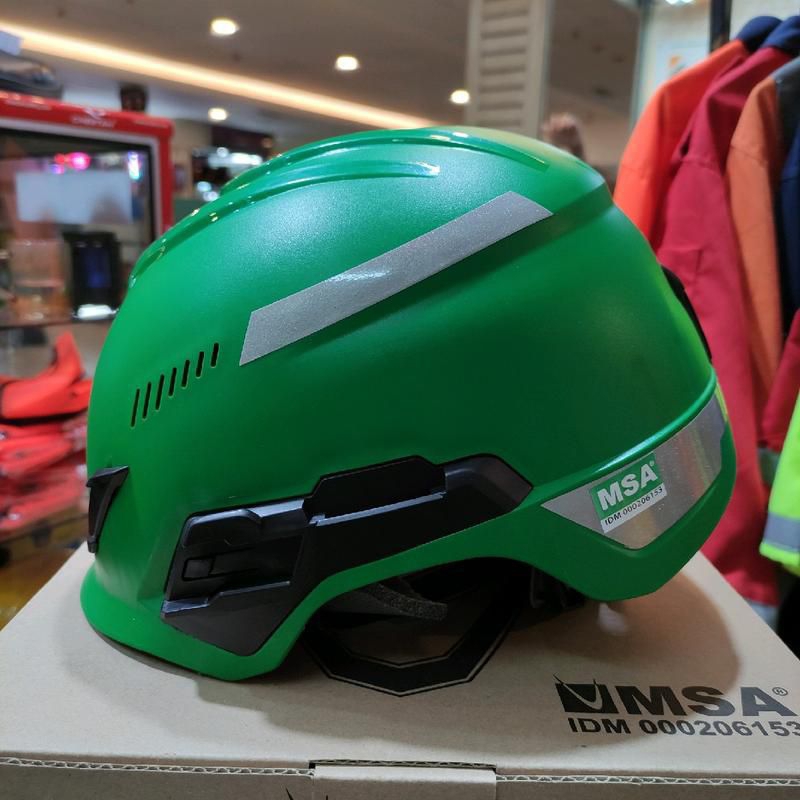 Jual Helm Safety MSA Climbing H1 Trivent warna Hijau / Helm Safety ...