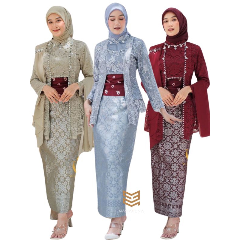 Jual Kebaya Kutu Baru Wisuda Modern Set Kebaya Tunik Lamaran Tunangan Batik Baju Couple ...