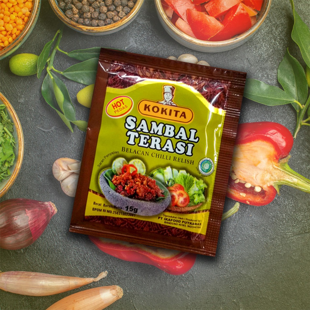 Jual Sambal Terasi Kokita Isi 5 X 15 Gram | Shopee Indonesia
