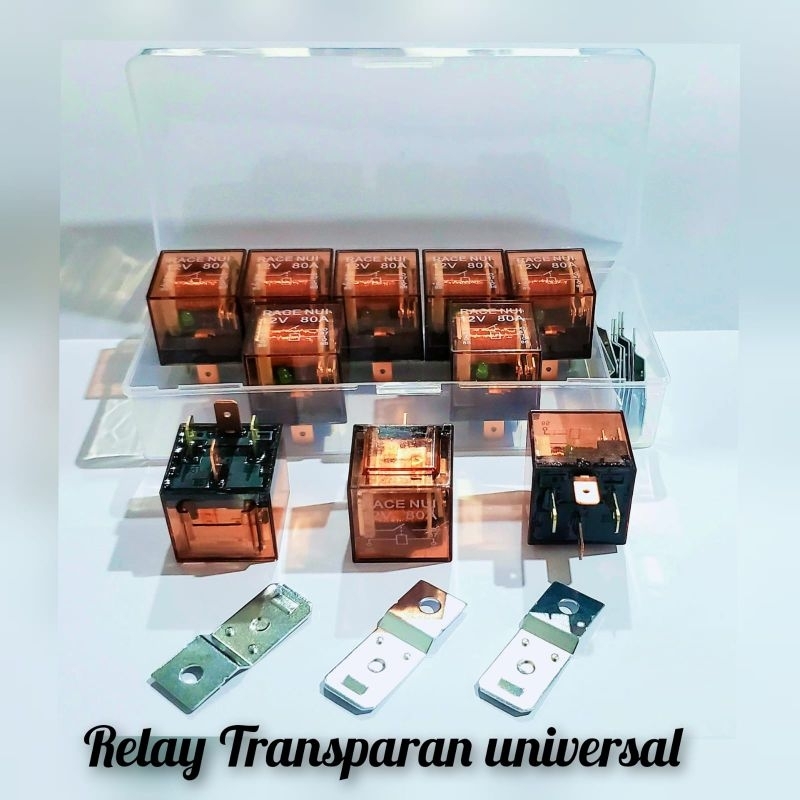 Jual Relay klakson motor universal transparan kaki 4 racenui 12 Volt ...