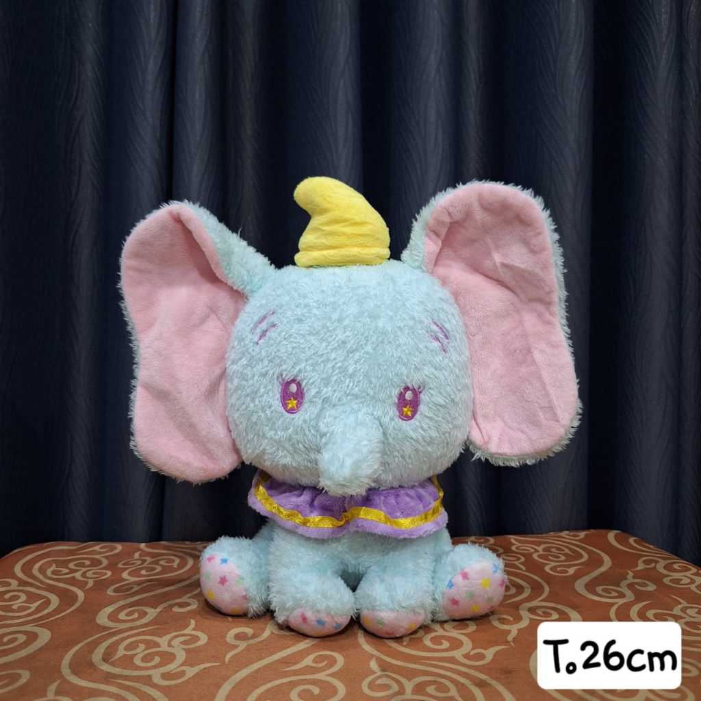 Jual Boneka Gajah Dumbo Hijau Tosca Bulu Mata Bintang Cantik Lucu ...