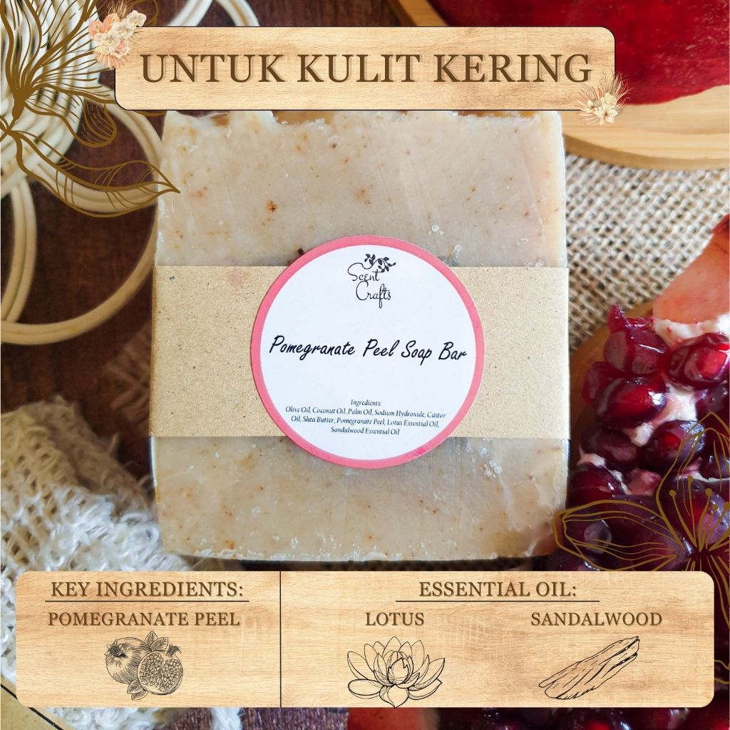 Jual Pomegranate Peel Soap Bar - Scent Crafts - Sabun Pome Peel ...
