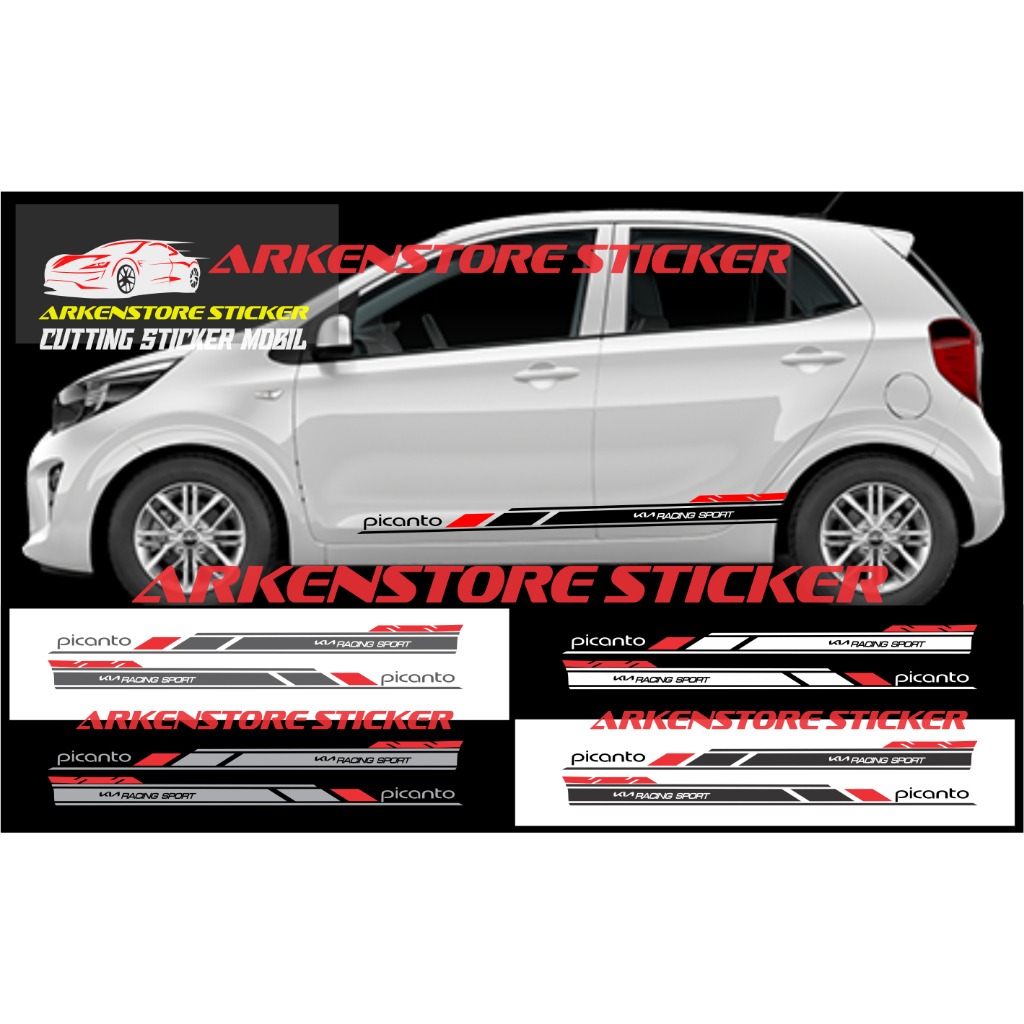 Jual Sticker kia picanto sticker stiker mobil picanto sticker list ...