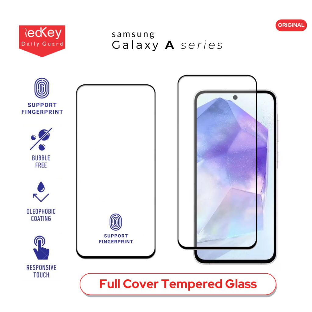 Jual Redkey Tempered Glass Samsung Galaxy A16 A26 A36 A56 A55 A35 A25 A15 A54 A34 A24 A14 A53 ...