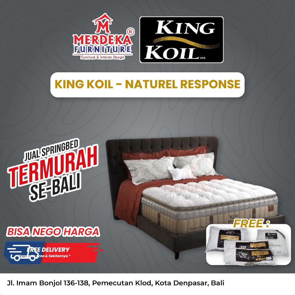 Jual Promo Kasur King Koil ~ Natural Response | Spring Bed 160x200|Free ...