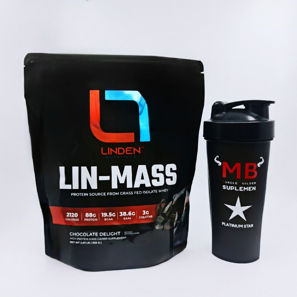 Jual Lin-Mass 2 lbs Linden Nutrition LinMass Lin Mass Protein Gainer ...