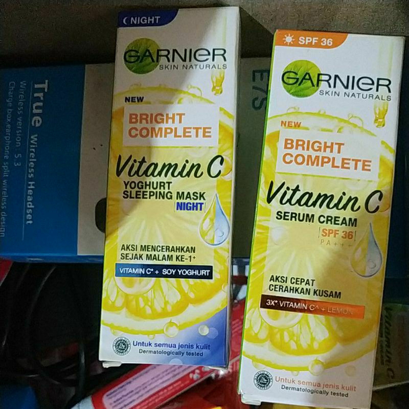 Jual GARNIER bright Complete Serum day & night Cream 20ml | Shopee ... Jual GARNIER bright Complete Serum day & night Cream 20ml | Shopee ...
