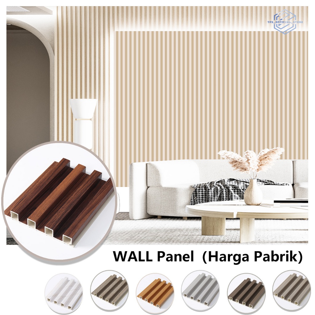 Jual Wallpanel PVC Dinding 2.9 Meter / Wood Panel WPC / Kisi Kisi Kayu ...