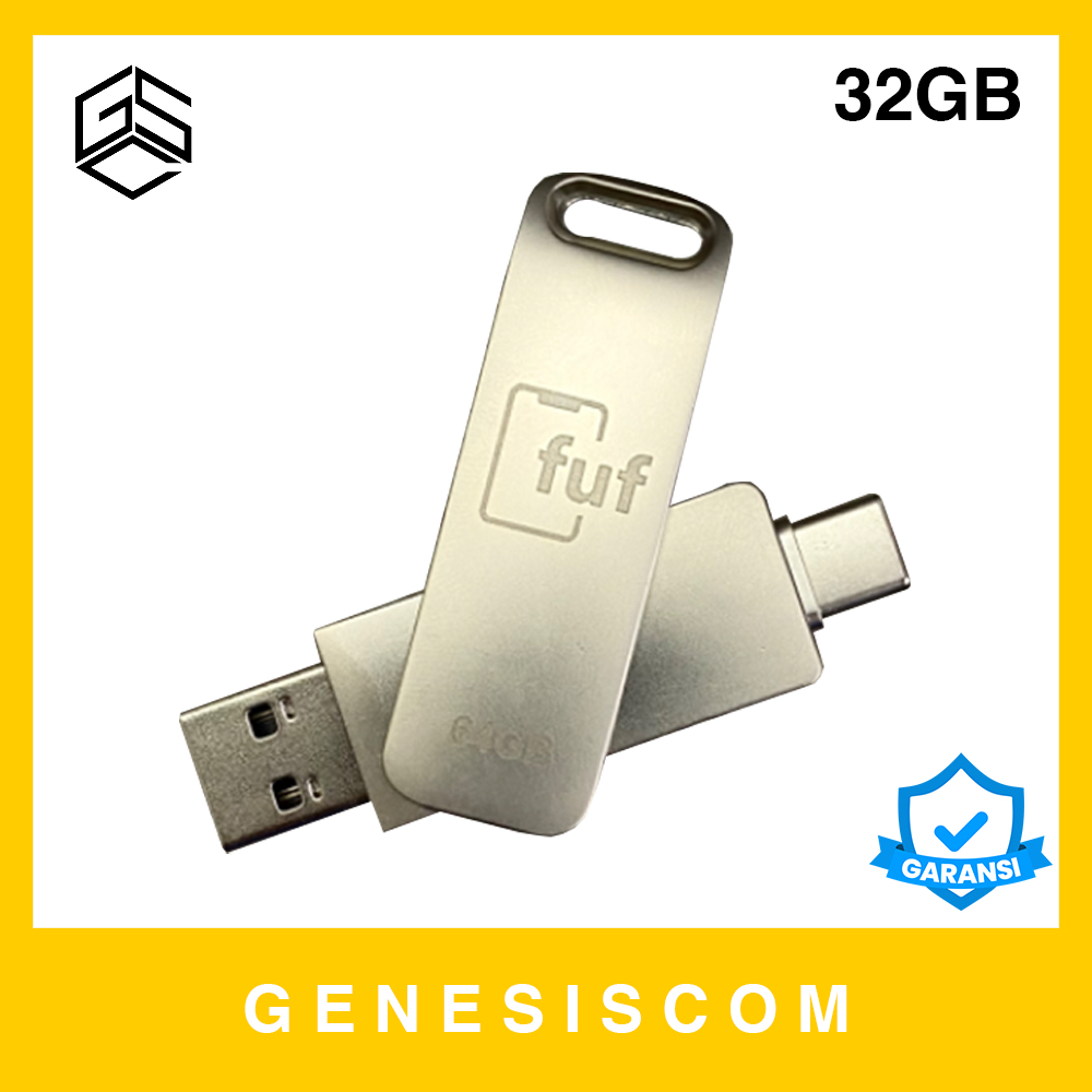 Jual Flashdisk OTG FUF 32GB USB+Type C Dual Port Drive Flash Disk ...