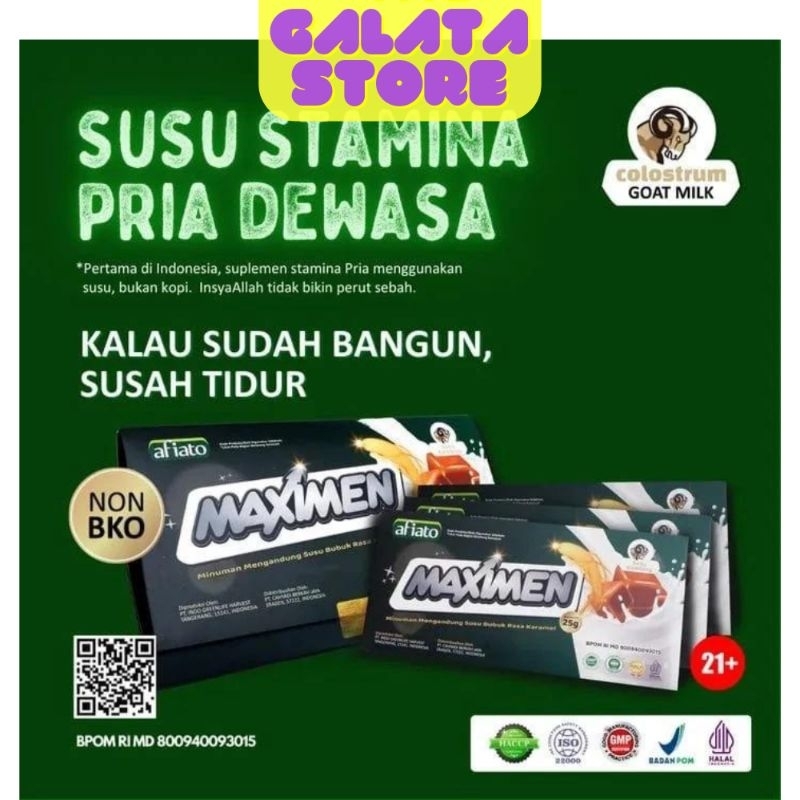 Jual MAXIMEN Susu Stamina Pria Dewasa Pertama di Indonesia Suplemen ...