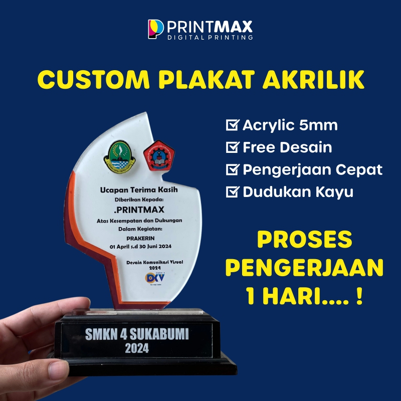 Jual Plakat / Plakat Custom / Plakat Akrilik / Plakat Penghargaan ...