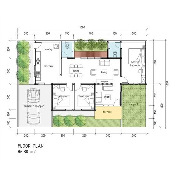 Jual Jasa Desain Arsitektur | Denah - 3 Dimensi | - Architeam Indonesia ...