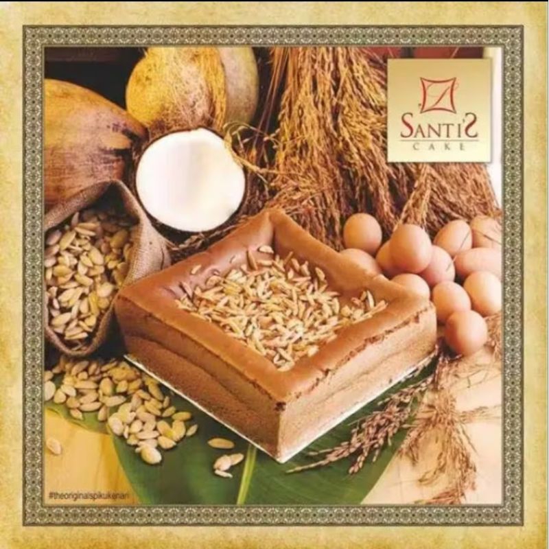 Jual spiku kenari santi's cake free packing dos | Shopee Indonesia