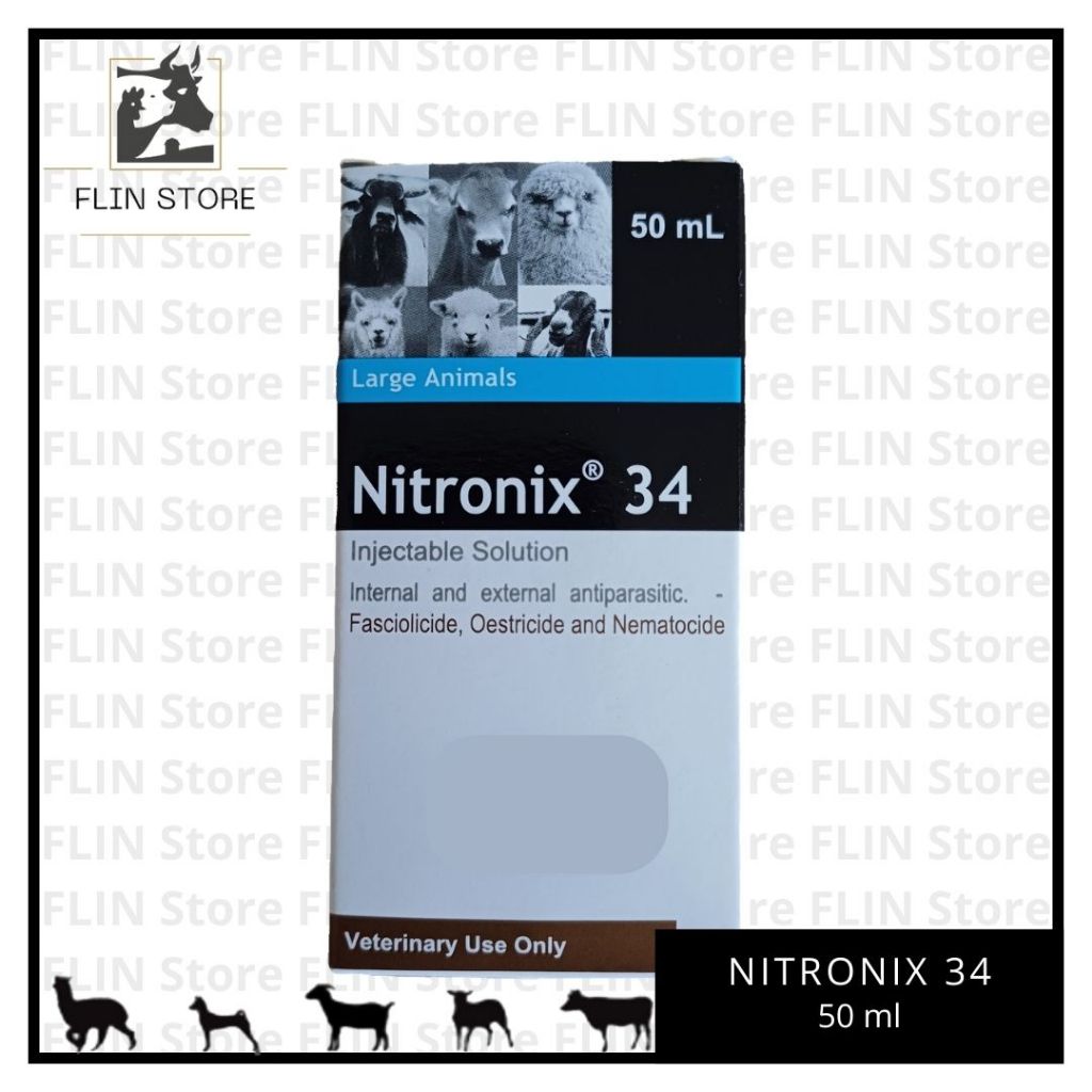 Jual Nitronix 34 Agrovet 50 ml – Obat cacing hati dan pencernaan pada ...