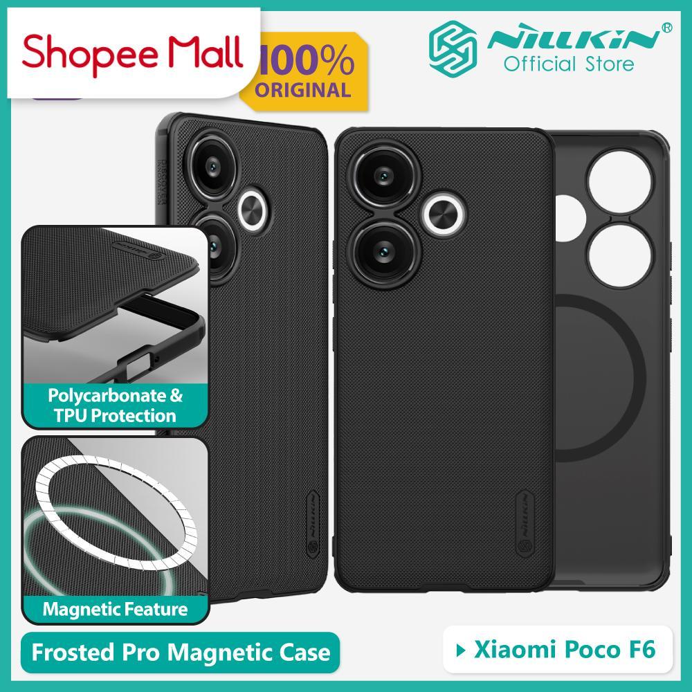 Jual Case Xiaomi Poco F6 Nillkin Frosted Pro Magnetic MagSafe Hybrid ...