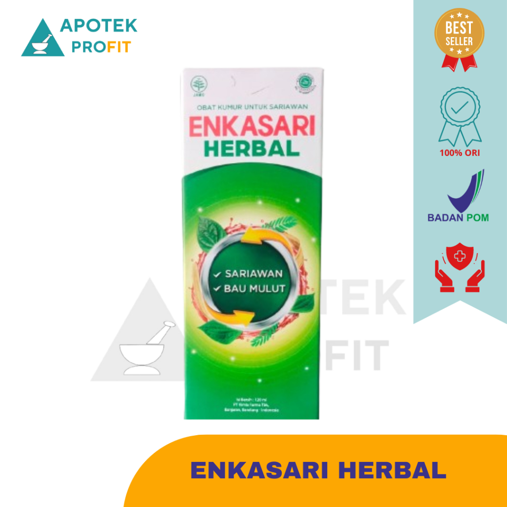 Jual ENKASARI HERBAL 120 ML membantu mengatasi bau mulut dan sariawan ...