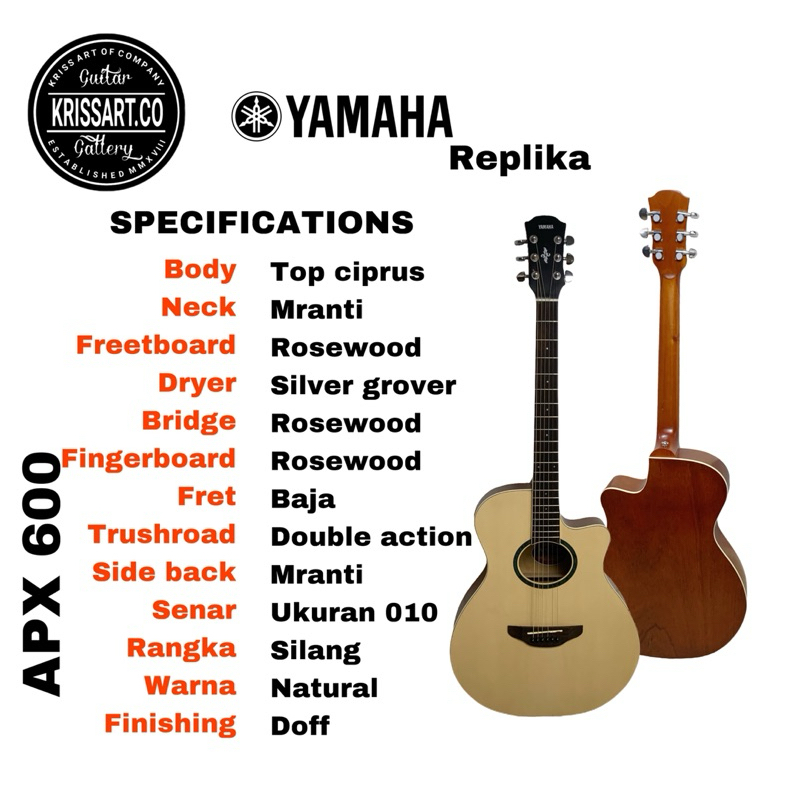 Jual Gitar apx 600 body standar | Shopee Indonesia