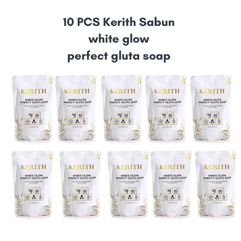 Jual Paket isi 5 dan 10 Pcs Kerith Sabun Gluta Soap | Shopee Indonesia