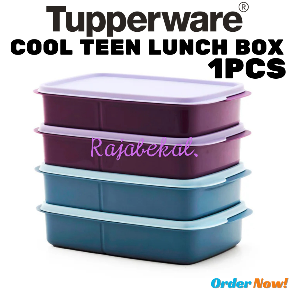 Jual PROMO Tupperware Cool Teen Lunch Box Tempat Makan Bersekat divided ...