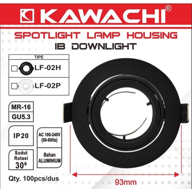 Jual Kap Housing Rumah Lampu MR 16 Adjustable Halogen Downlight Down ...