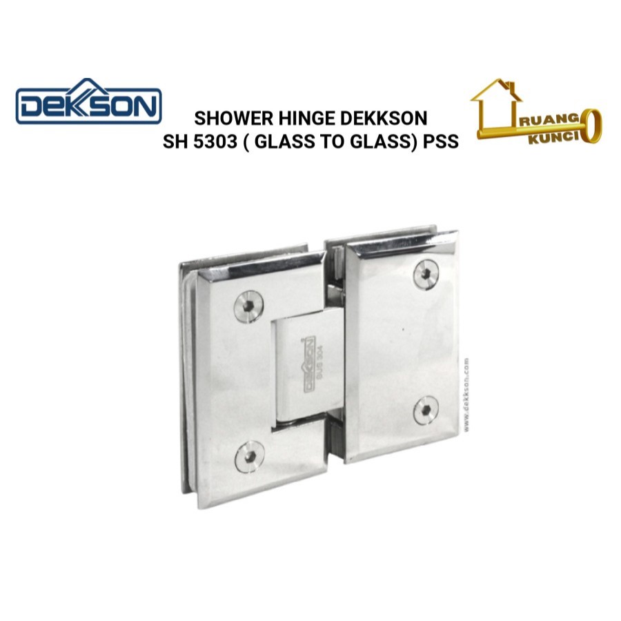 Jual Shower Hinge Dekkson SH 5303 GG Engsel Shower Dekson Kaca Ke Kaca ...