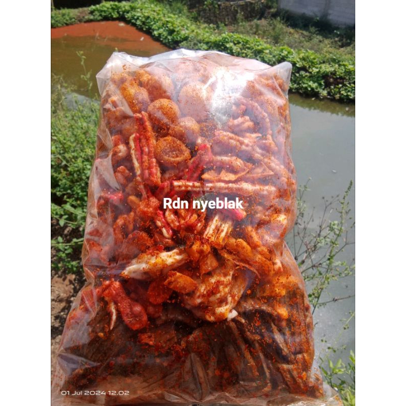 Jual 1kg seblak mix. seblak campuran, berbagai macam seblak pedas daun ...