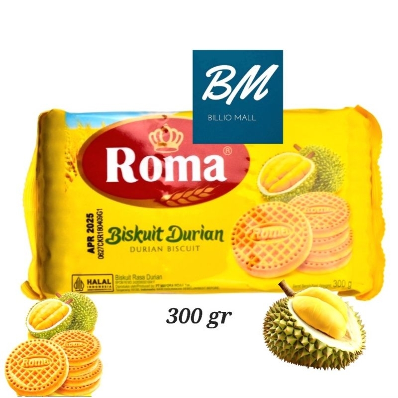 Jual Roma Biskuit Rasa Durian 300 gr | Shopee Indonesia