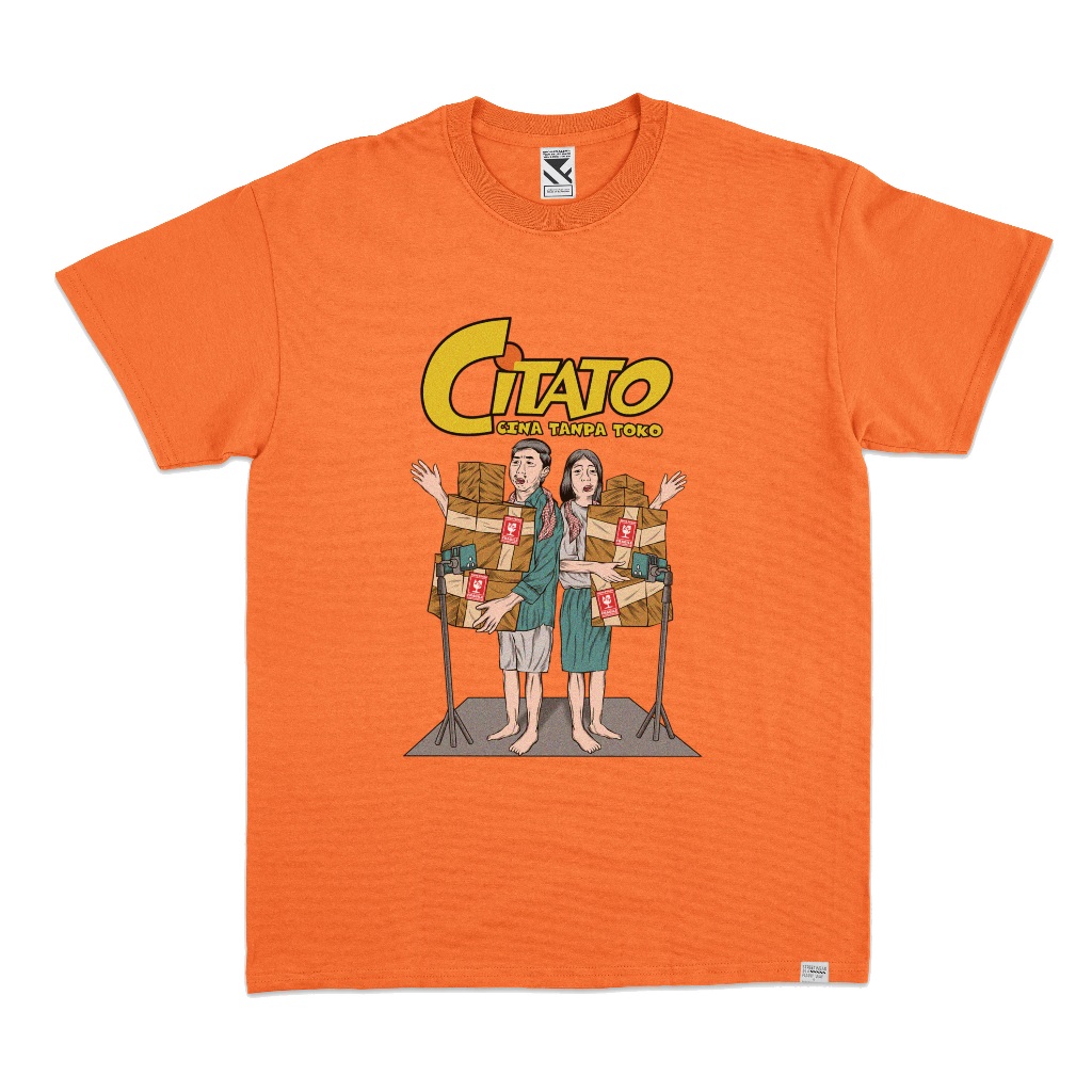 Jual ZeroTwentyTwo T-Shirt Citato (Cina Tanpa Toko) Orange | Kaos Pria ...