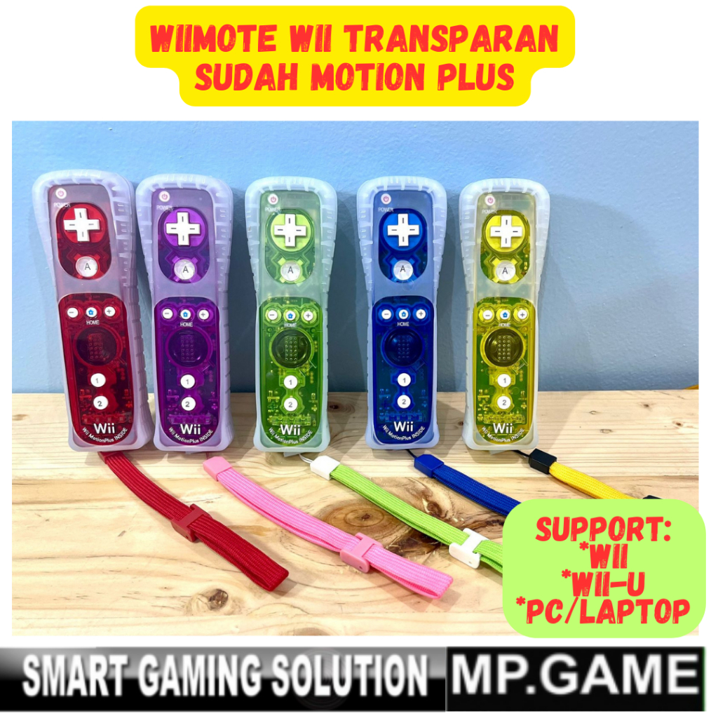 Jual Wiimote Build in Motion Plus Warna Warni Support WII | Shopee Indonesia