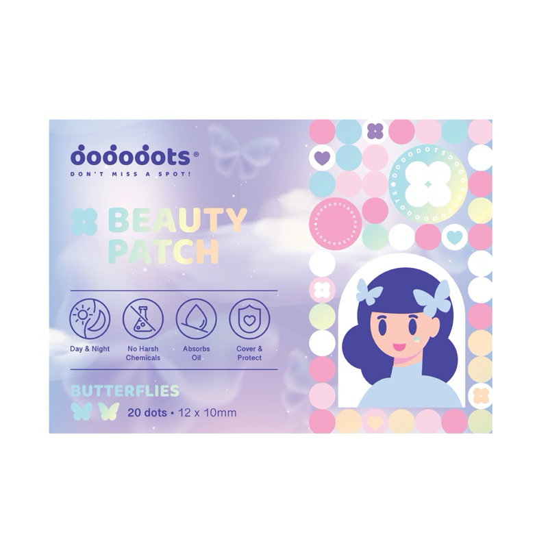 Jual DODODOTS/Acne Patch/ HOLOGRAM BUTTERFLIES/20 DOTS | Shopee Indonesia