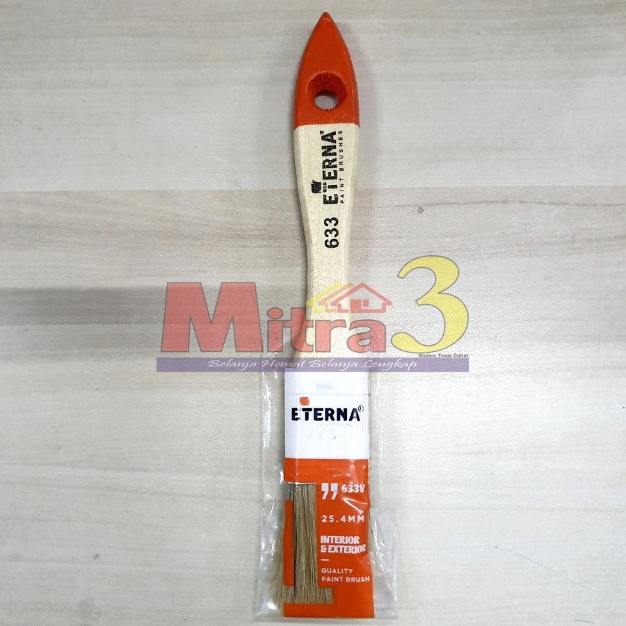 Jual Kuas Cat ETERNA 1" Bulu Putih / White Brush / Paint Brush 1 inch ...