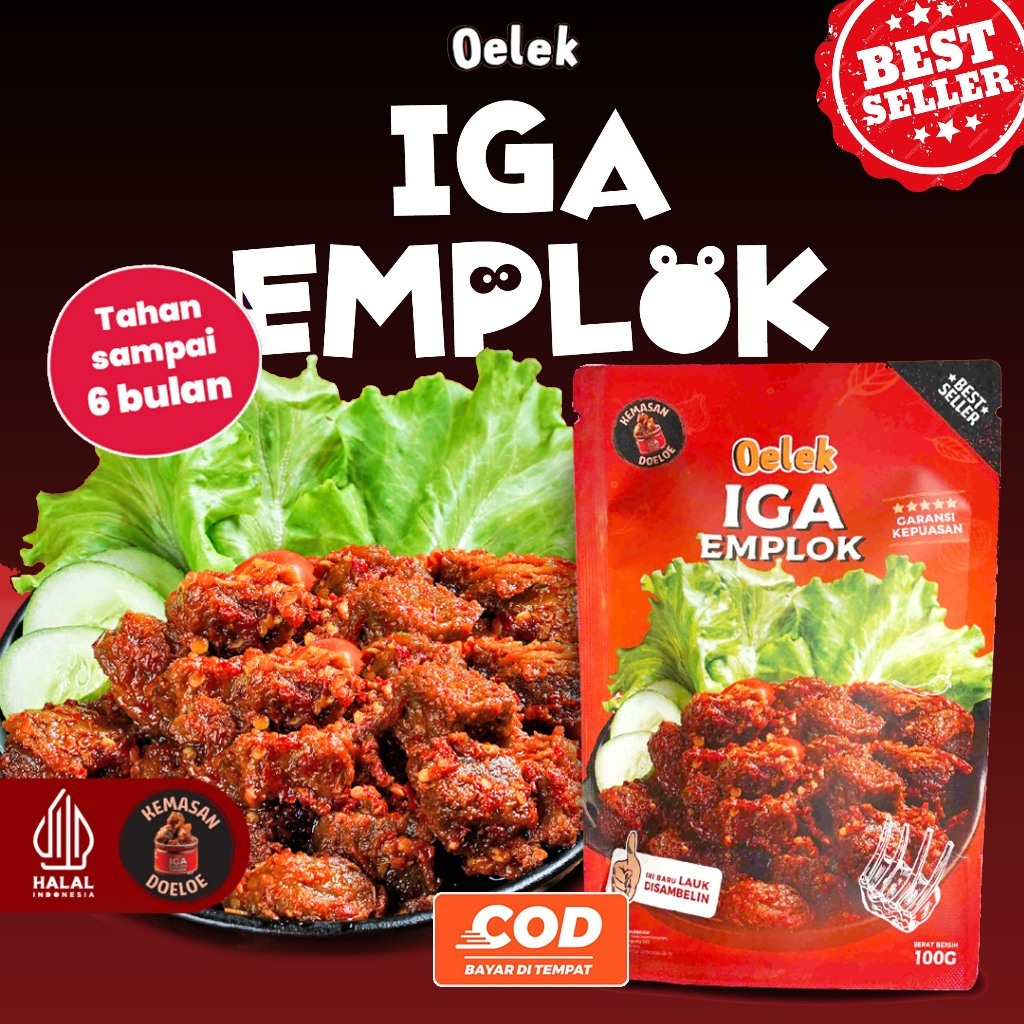 Jual Iga Emplok Oelek (100gr) / Iga Mercon / Iga Sambal / Oseng Iga ...
